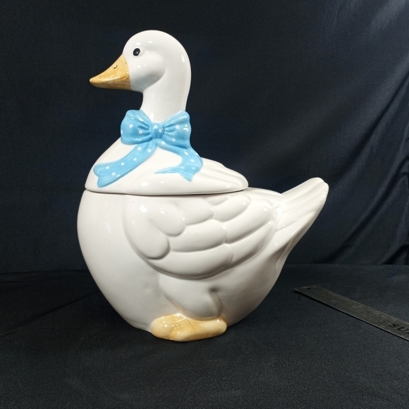 Kitchen | Vintage Country Goose Ceramic Cookie Jar 11 X 8 Farmhouse ...